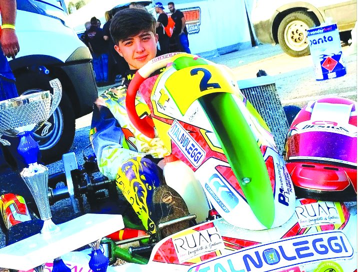 Luigi, show in pista. Secondo in coppa Italia nei kart - Metropolisweb