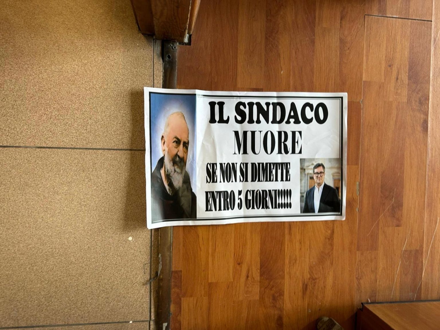 Manifesto intimidatorio negli uffici del Comune di San Giuseppe ...