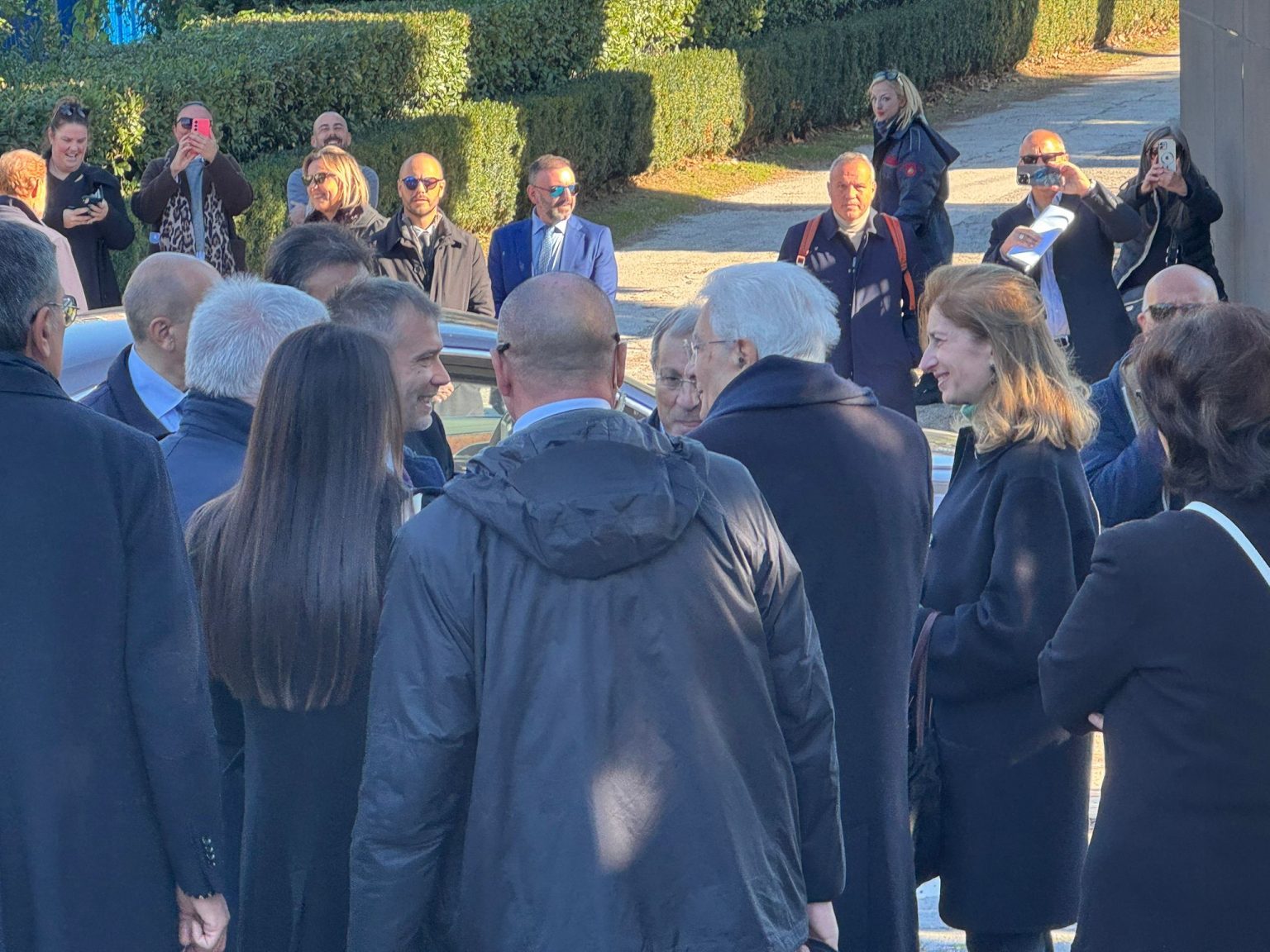 Il Presidente della Repubblica Sergio Mattarella in visita agli Scavi ...